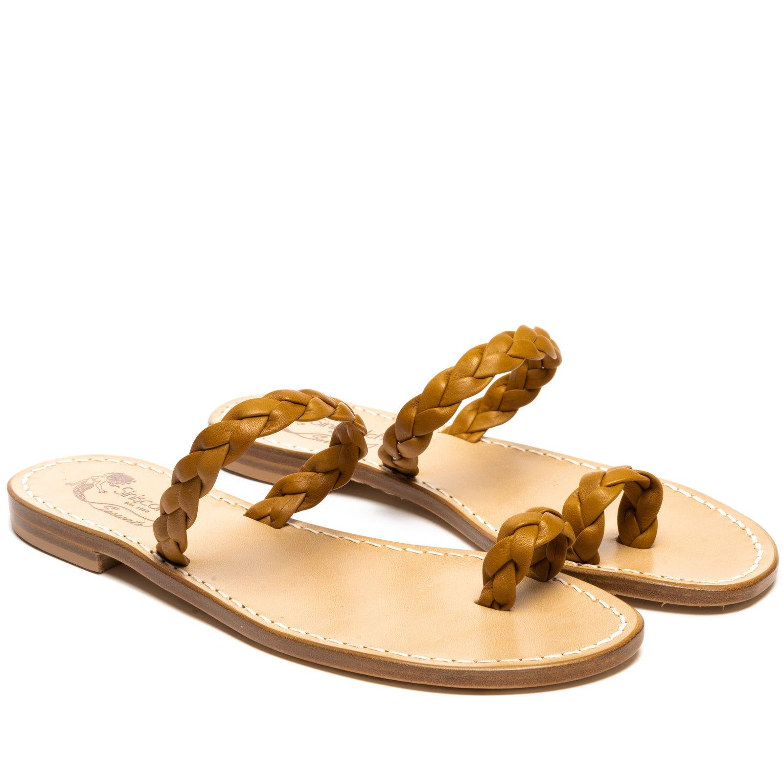 Positano sandals - Handmade in Sorrento - Real leather - Mod. Ida